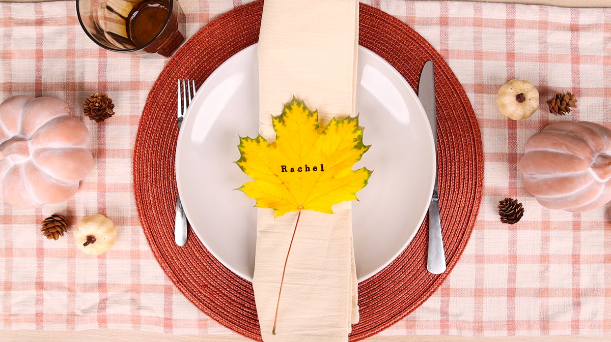 Easy Fall Leaf Place Cards – RubberStamps.com