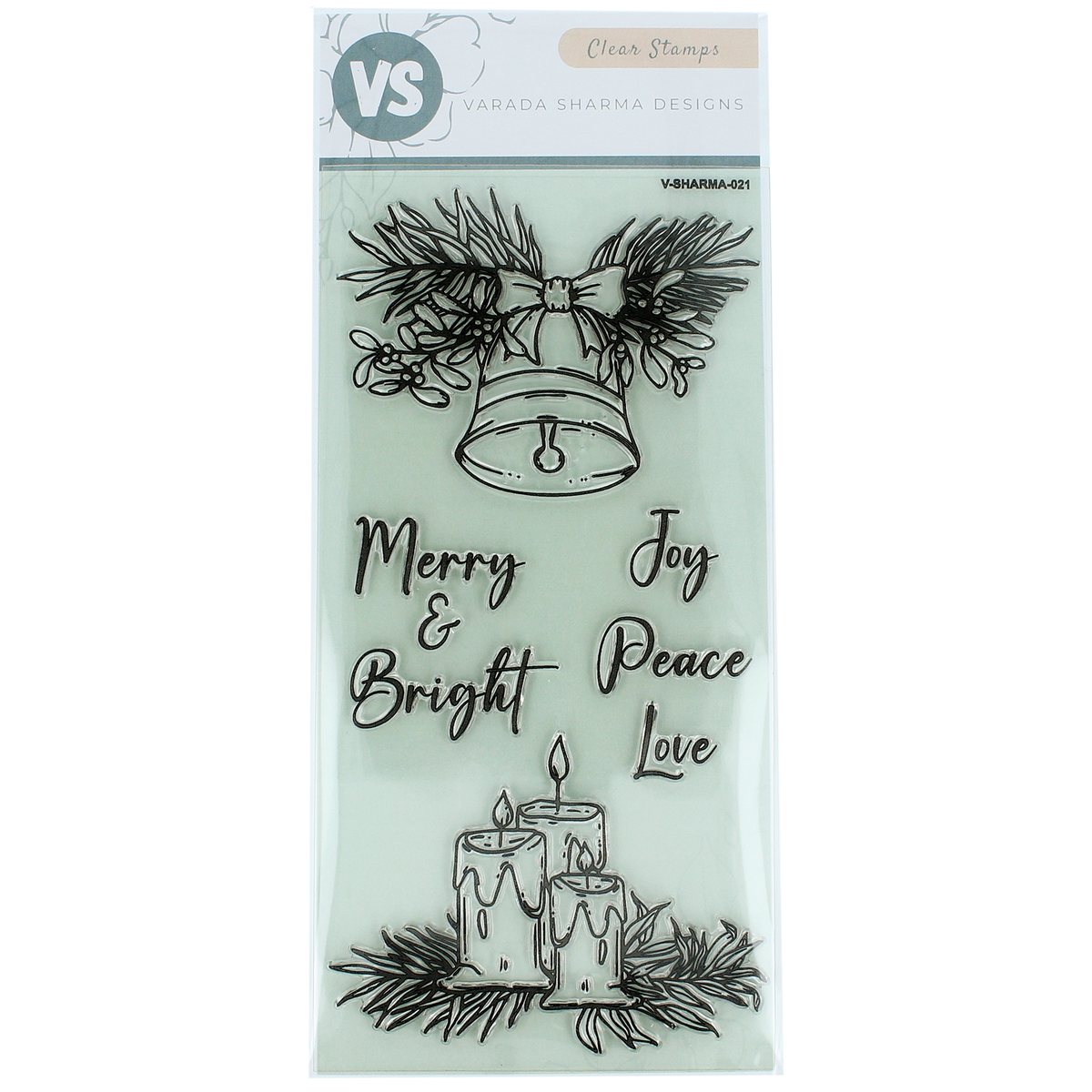 Merry and Bright Clear Stamp Set - RubberStamps.com
