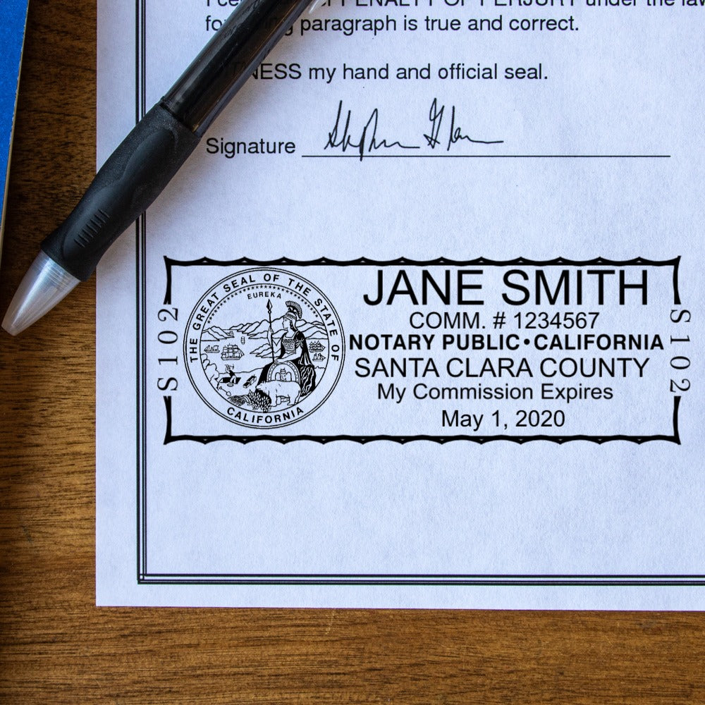 Pre-Inked California Notary Stamp | Made Entirely in America – RubberStamps.com