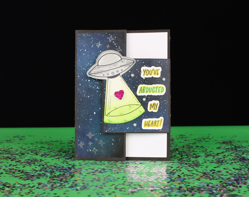 Glow in the Dark Alien Card for Valentines Day or Birthday ...