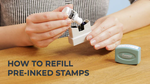 How To Refill Pre-Inked Stamps – RubberStamps.com