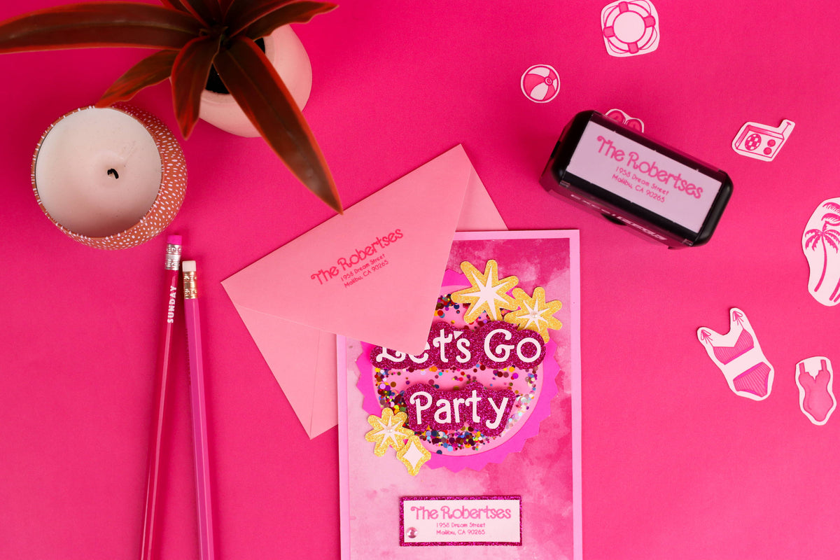 Invite Friends In-Style To A Pink Theme Party! – RubberStamps.com