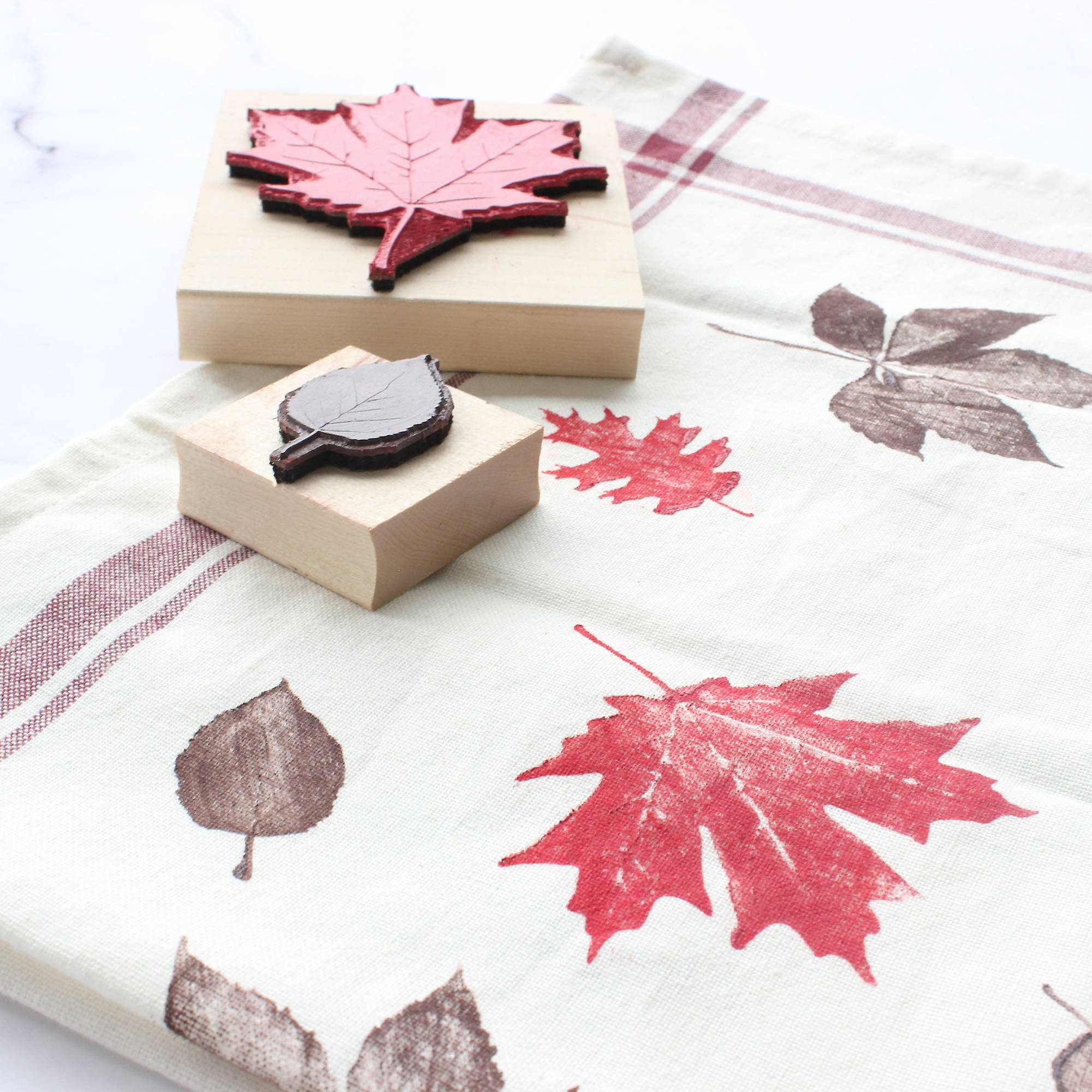 DIY Stamped Tea Towels – RubberStamps.com