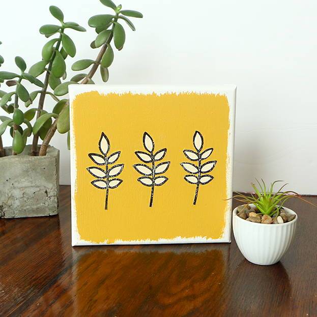 DIY Stamped Canvas Art – RubberStamps.com