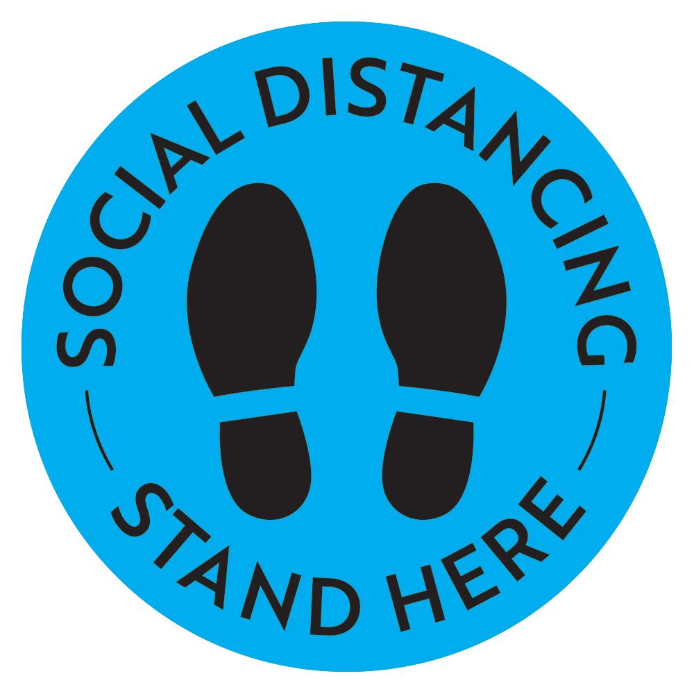Social Distancing Floor Decals | Available Now – RubberStamps.com