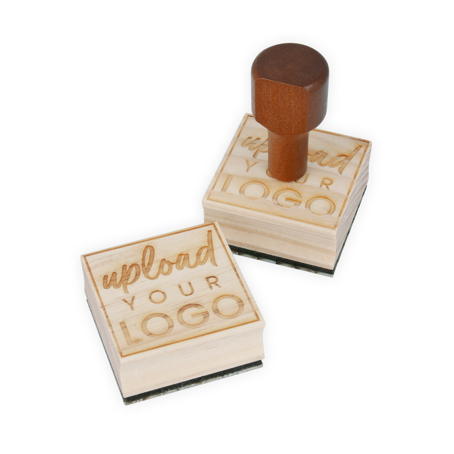 2" by 2" Wood Rubber Stamp – RubberStamps.com