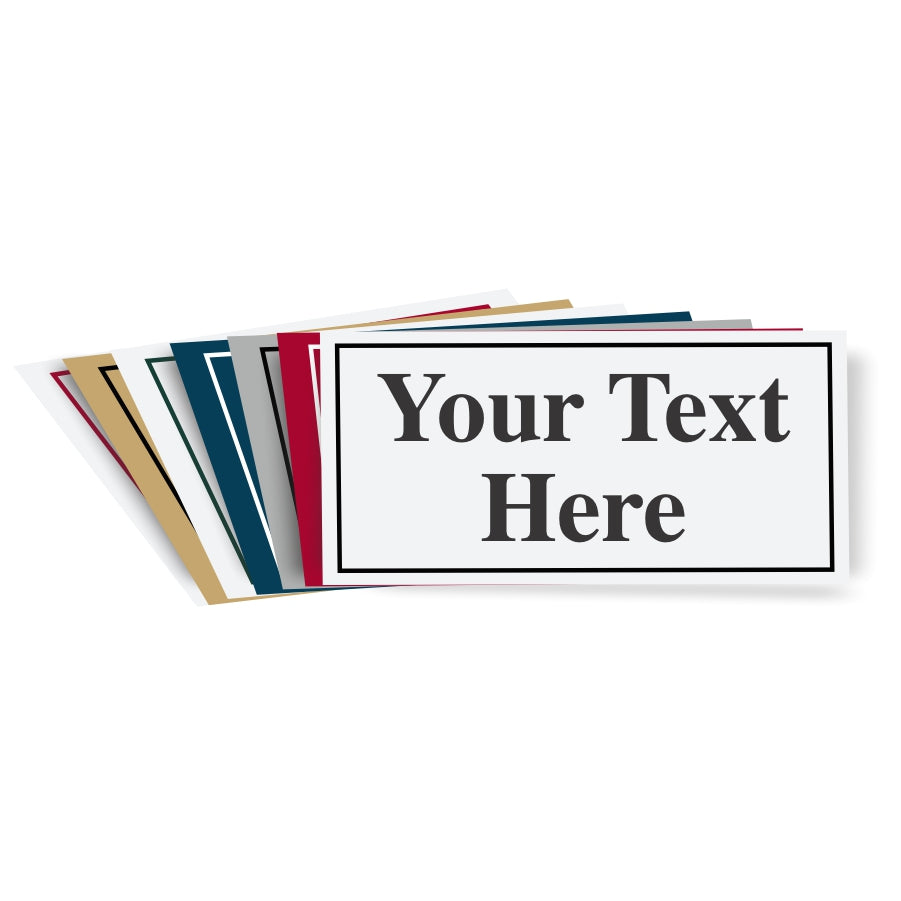 4" X 8" Plastic Engraved Sign – RubberStamps.com