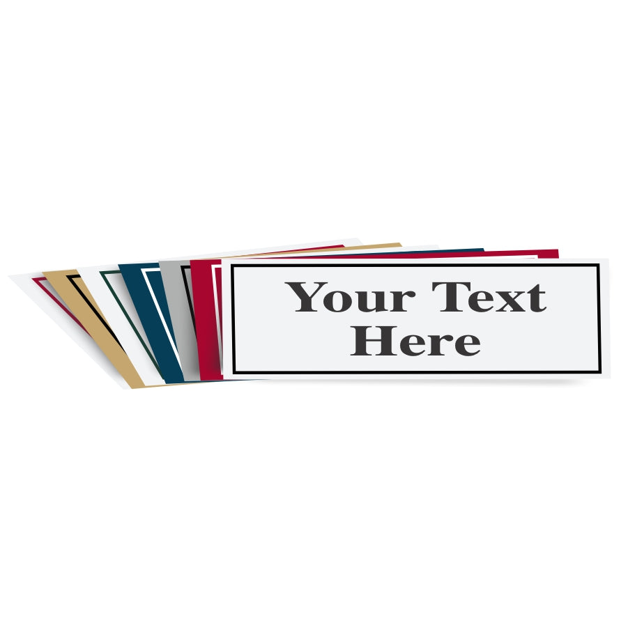 6" X 16" Plastic Engraved Sign – RubberStamps.com