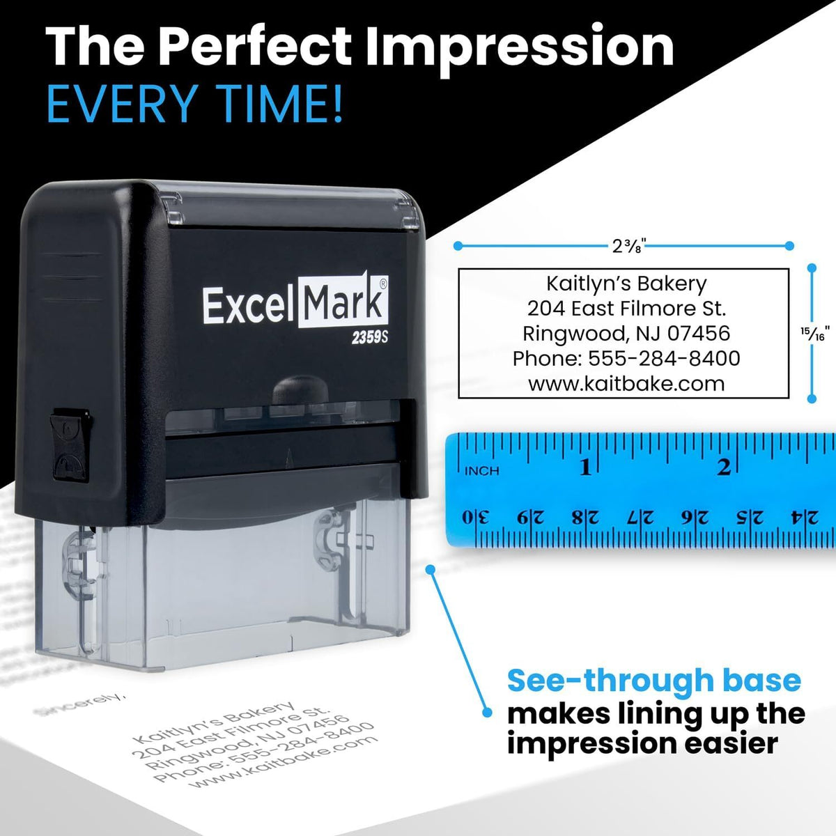 ExcelMark A-2359 Self-Inking Stamp – RubberStamps.com