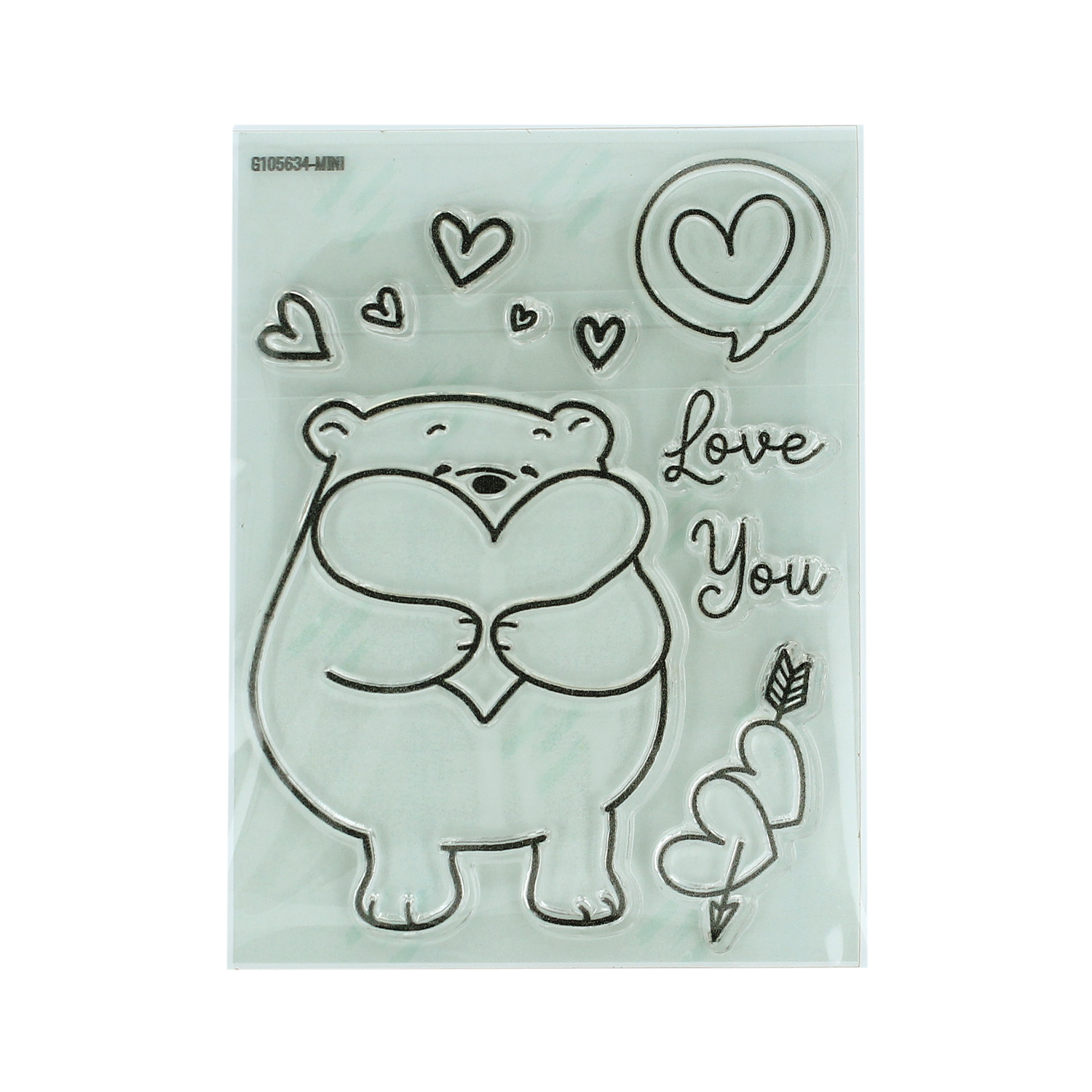 A Little Bear Hug Love Clear Stamp Set - RubberStamps.com