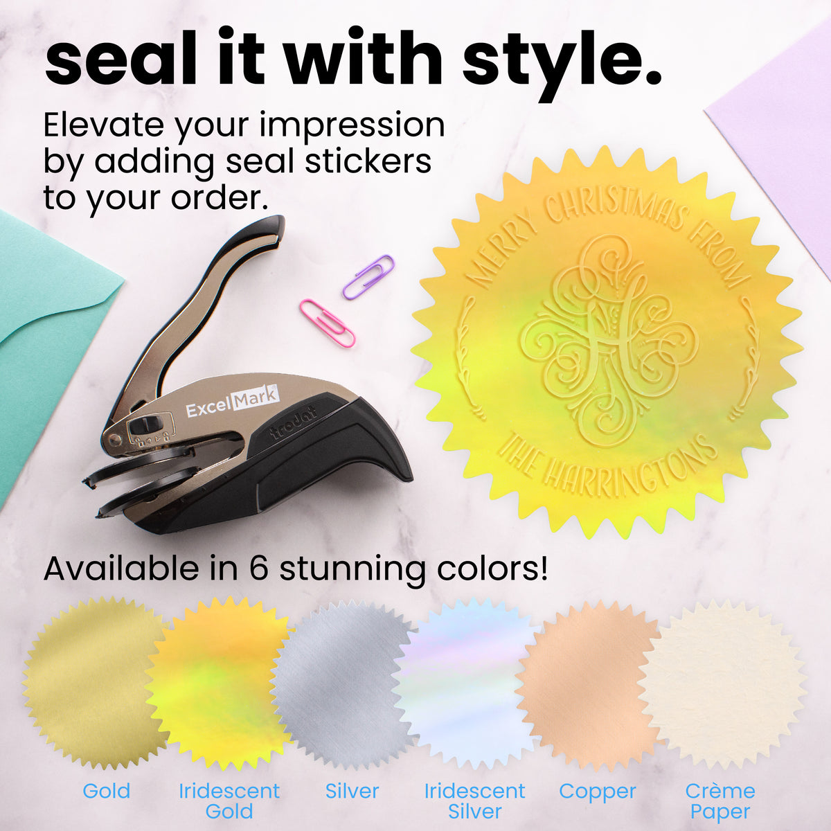 Adorn Monogram Holiday Embosser – RubberStamps.com