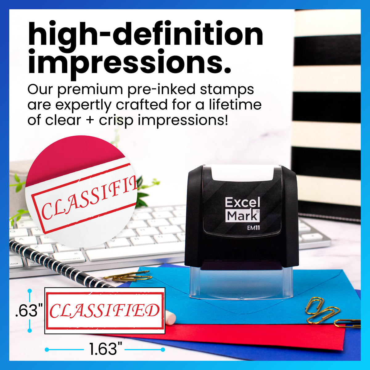 Classified Stock Stamp – RubberStamps.com