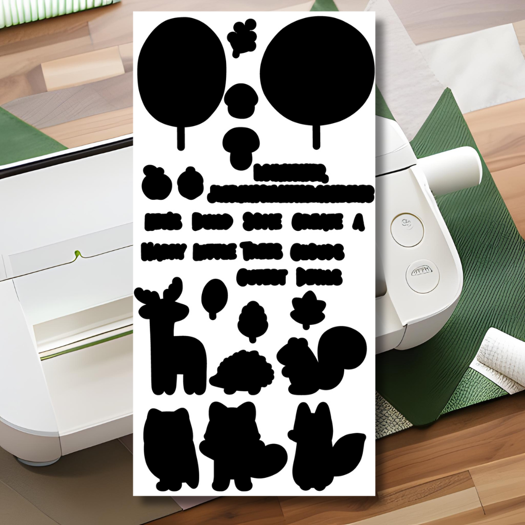 Bob Ross Happy Little Critters - Free Cricut File | RubberStamps.com