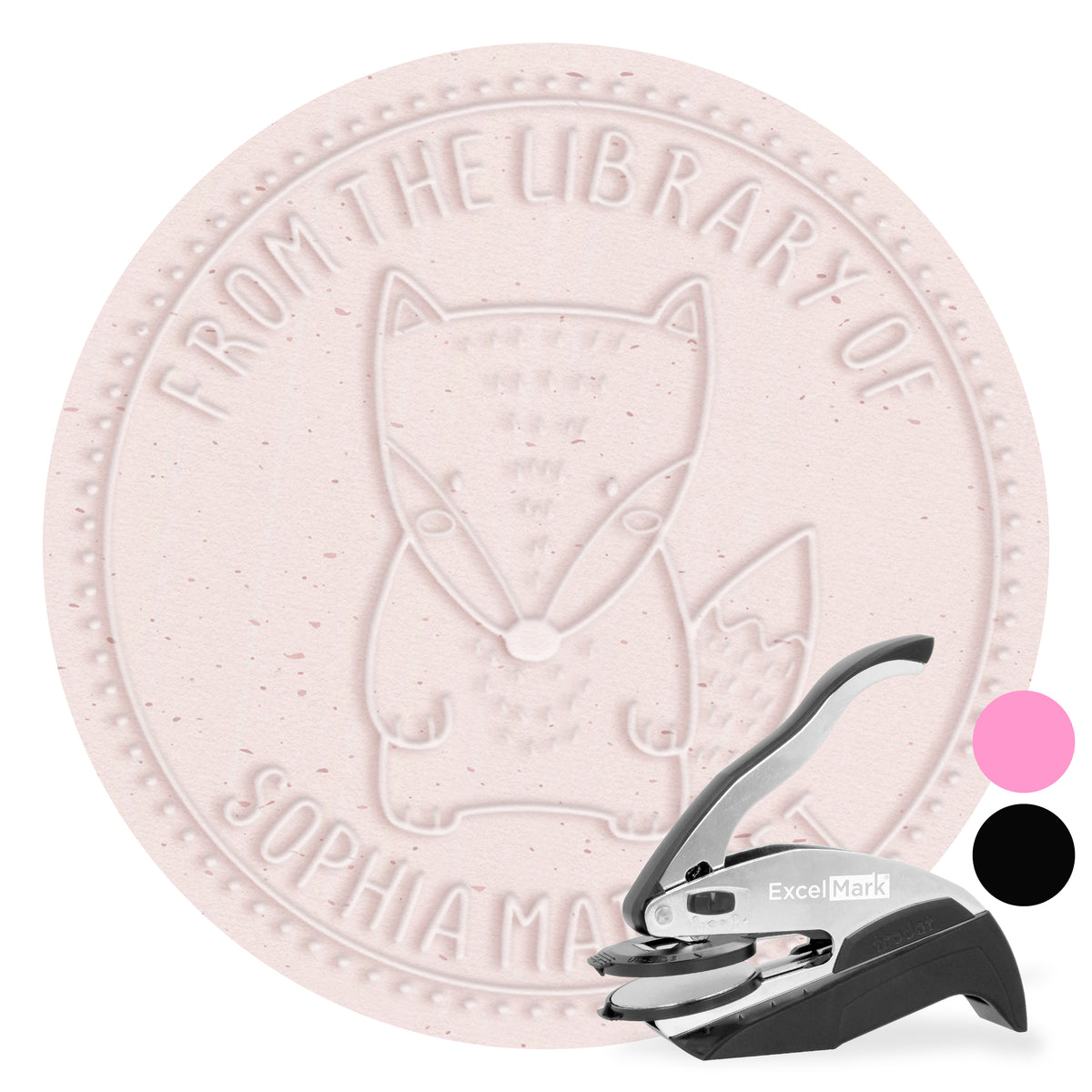 Kids Cute Fox Book Embosser – RubberStamps.com