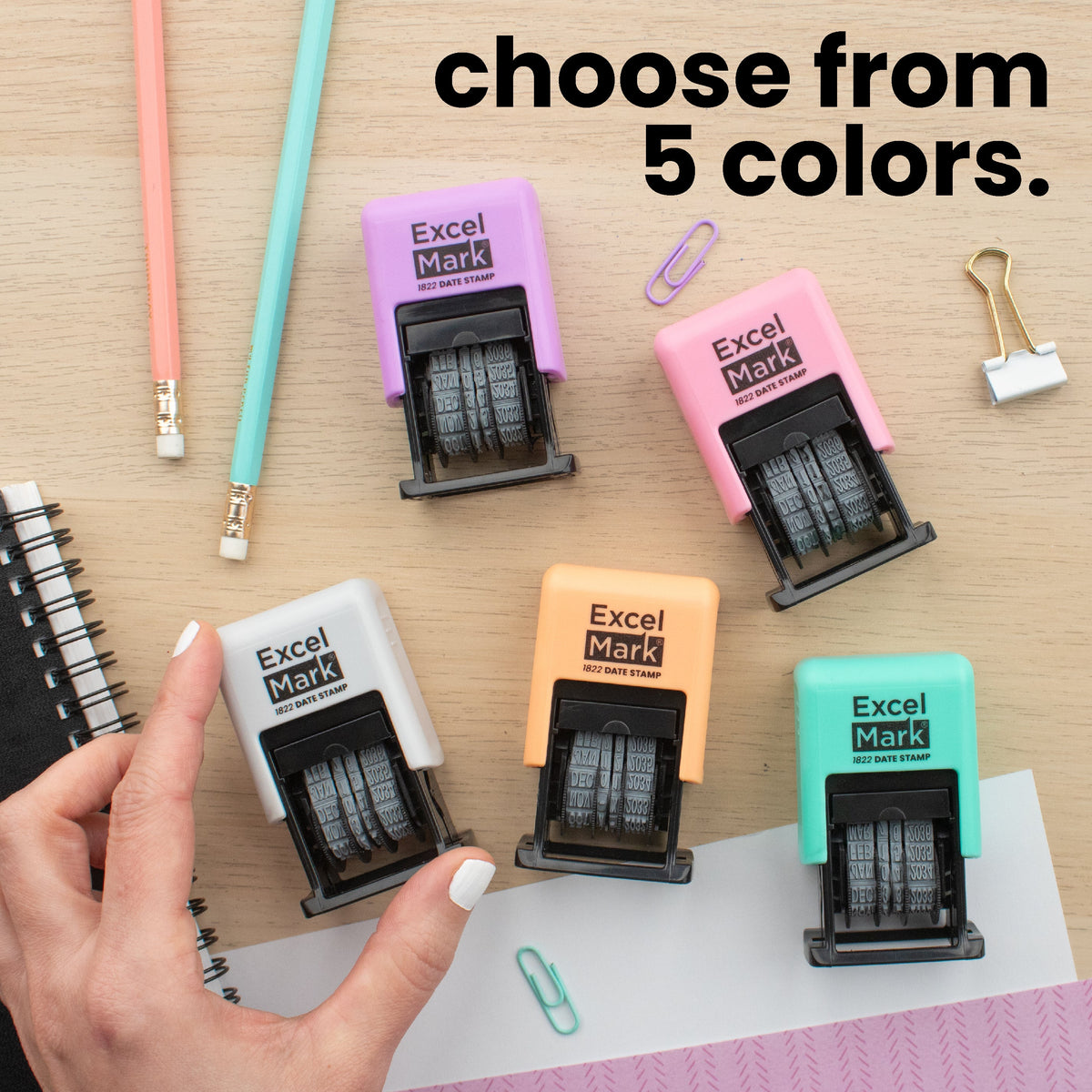 ExcelMark Mini Date Stamp – RubberStamps.com