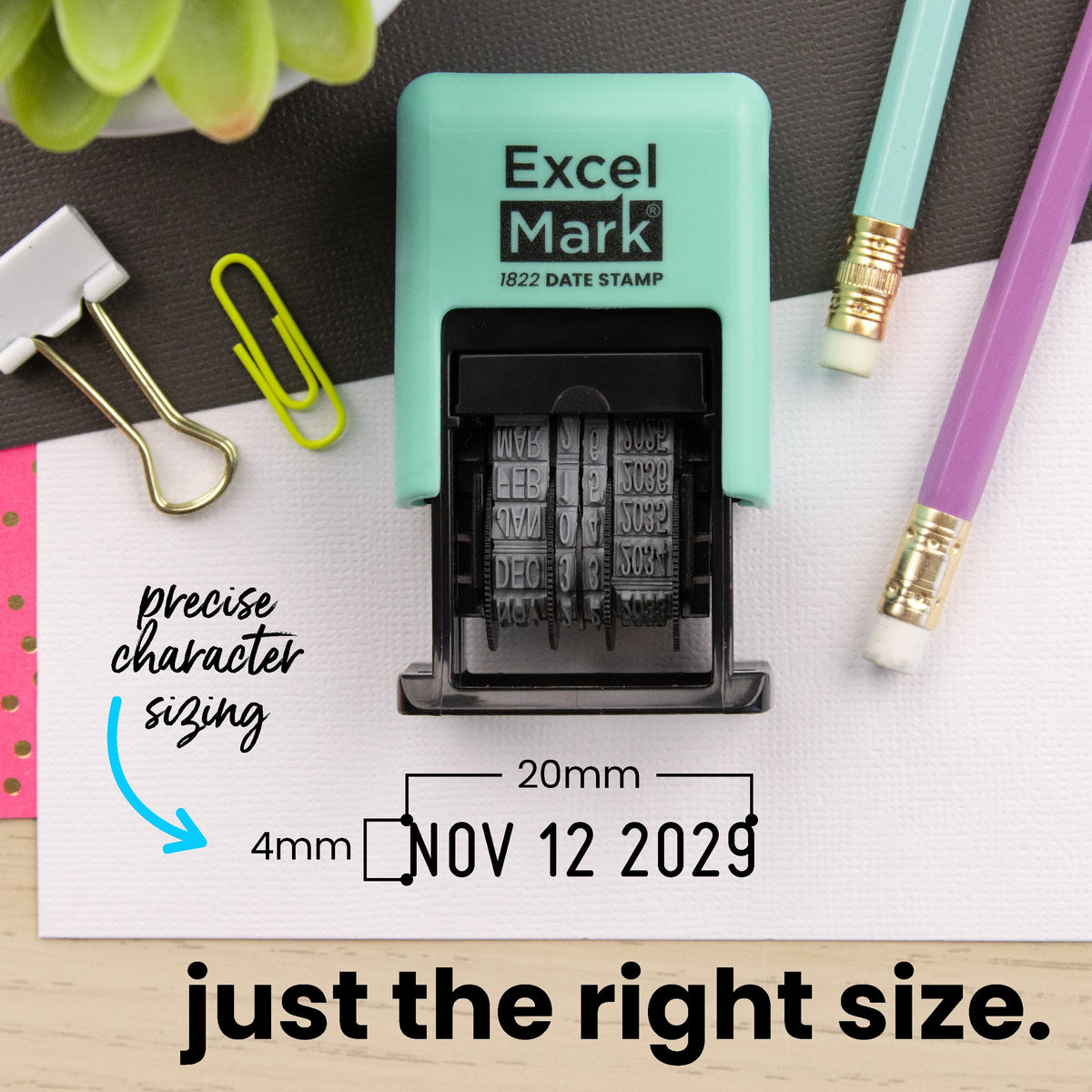 ExcelMark Mini Date Stamp – RubberStamps.com