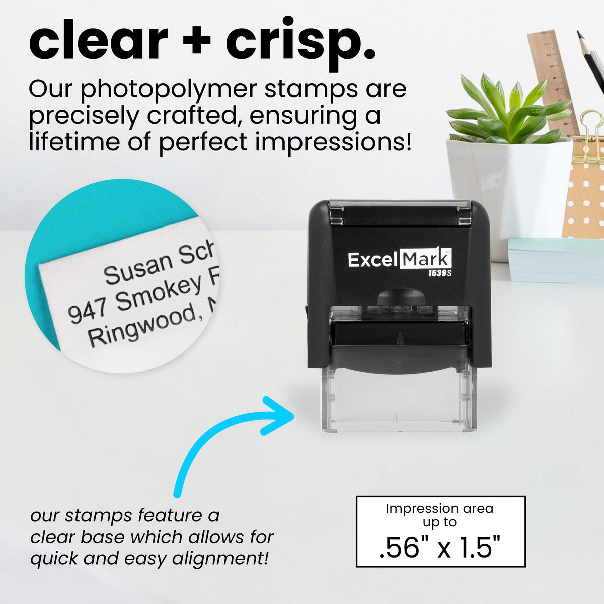 ExcelMark A-1539 Self-Inking Stamp – RubberStamps.com