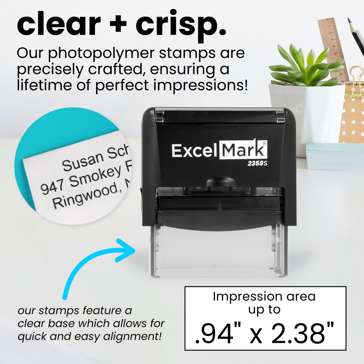ExcelMark 2359S Self-Inking Stamp – RubberStamps.com