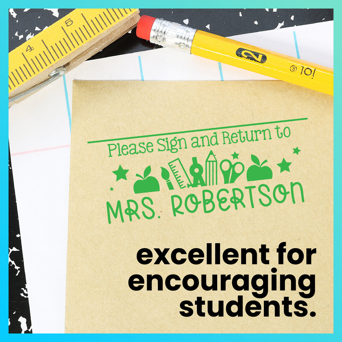 Custom Please Sign & Return Stamp – RubberStamps.com