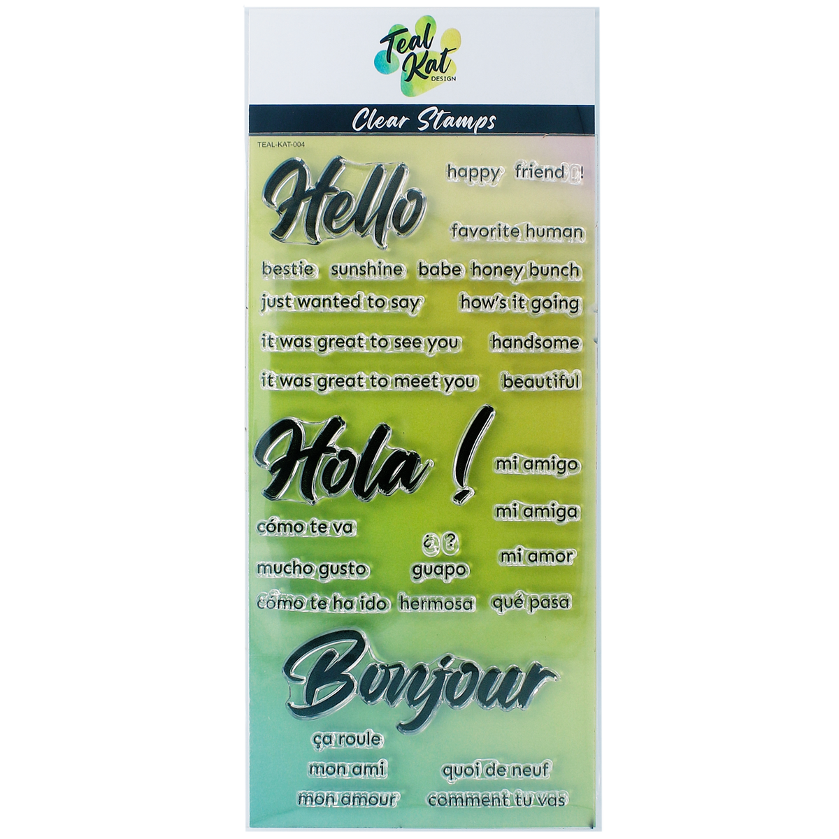 Happy Hello by Teal Kat Design - RubberStamps.com