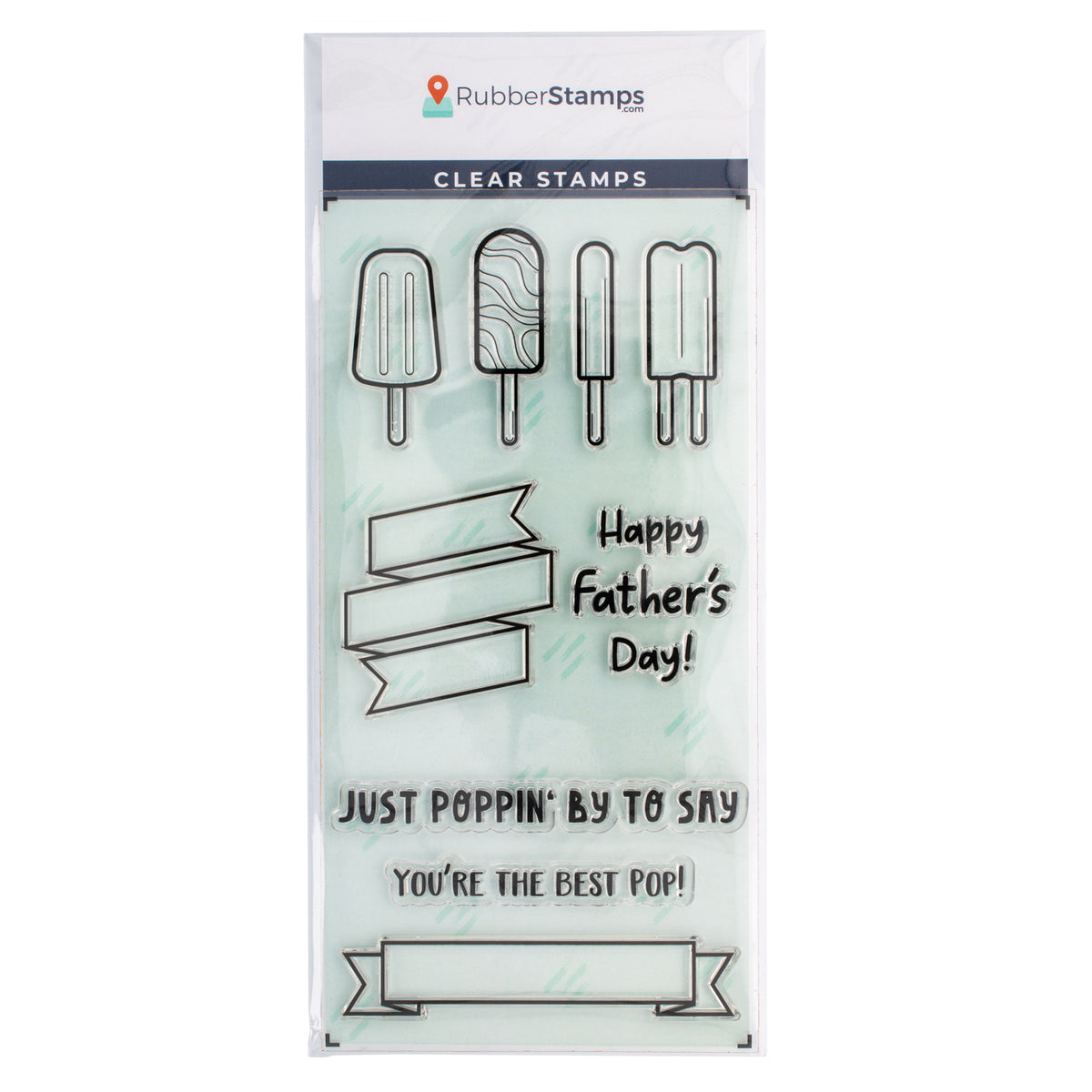 Hey Pops! Clear Stamp Set - RubberStamps.com