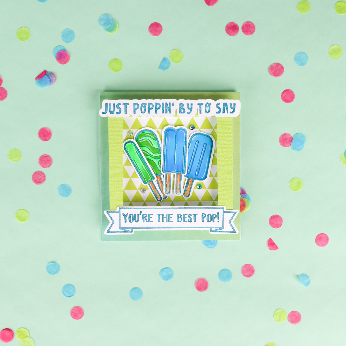 Hey Pops! Clear Stamp Set - RubberStamps.com