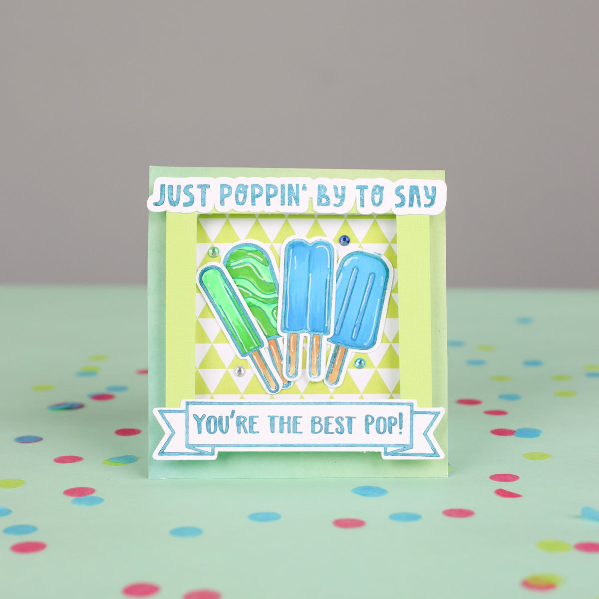 Hey Pops! Clear Stamp Set - RubberStamps.com