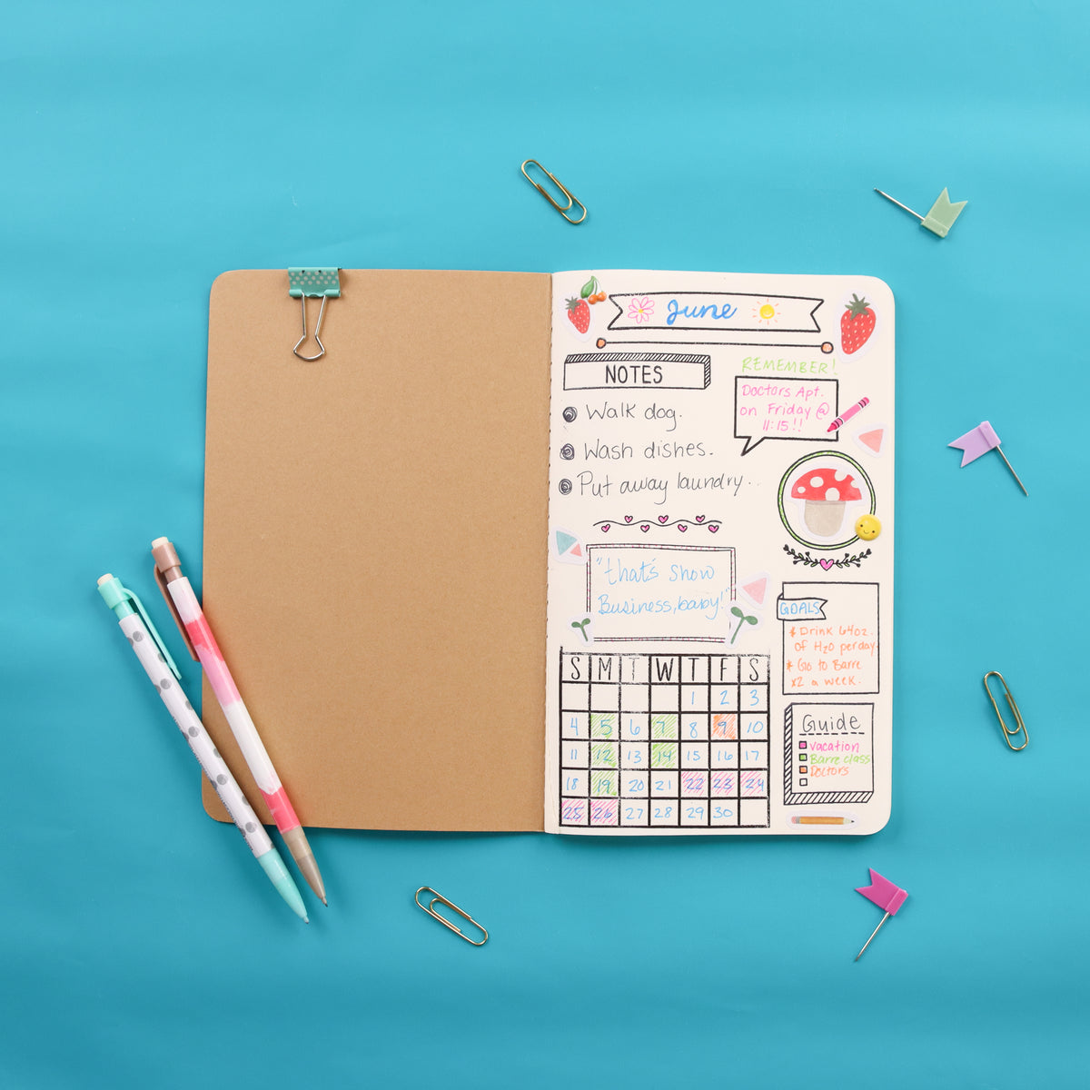 Weekly Tracker Clear Stamp Set - RubberStamps.com