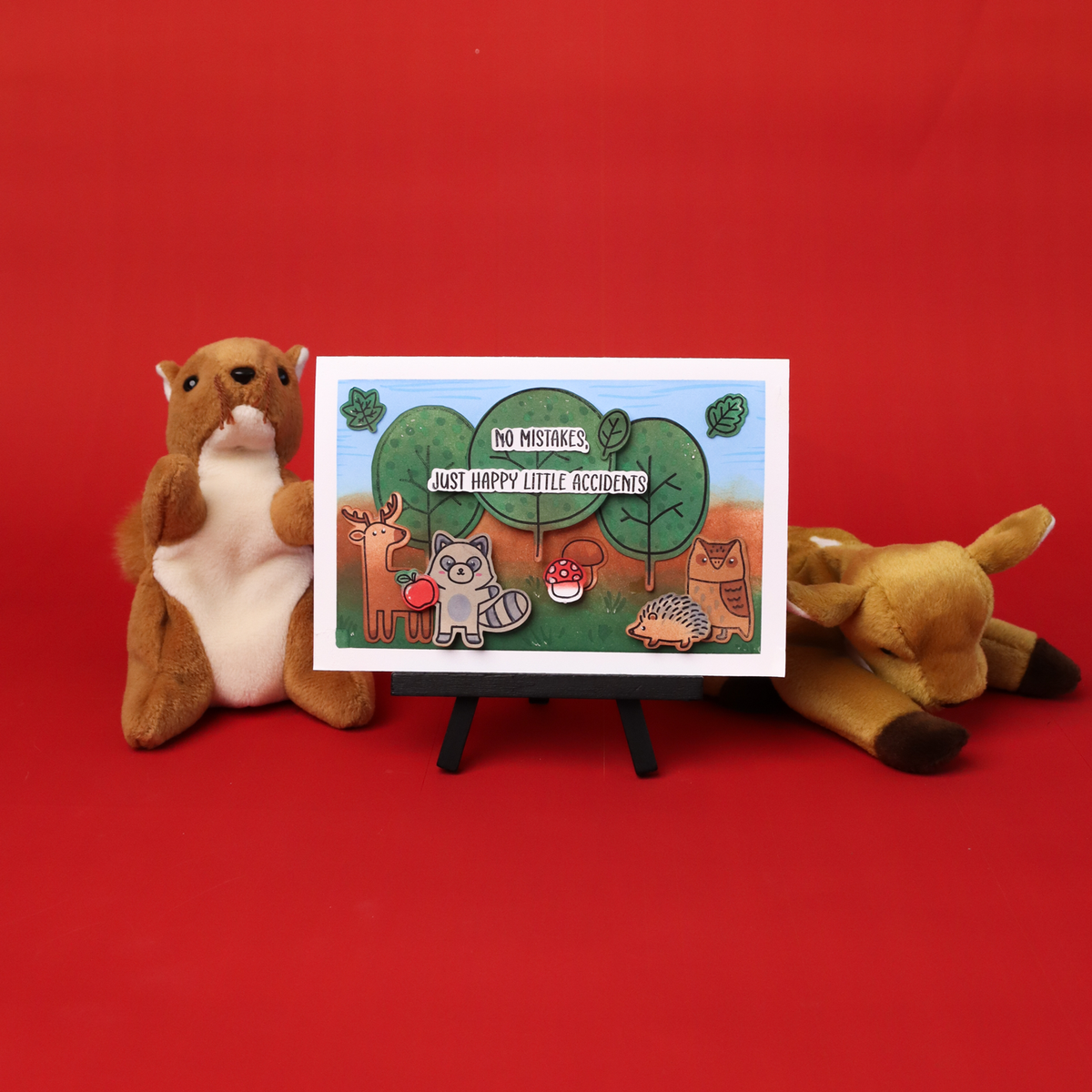 Bob Ross Happy Little Critters Clear Stamp Set - RubberStamps.com