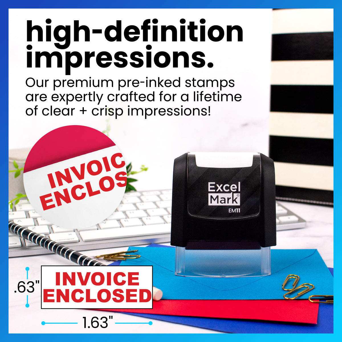 Invoice Stock Stamp – RubberStamps.com
