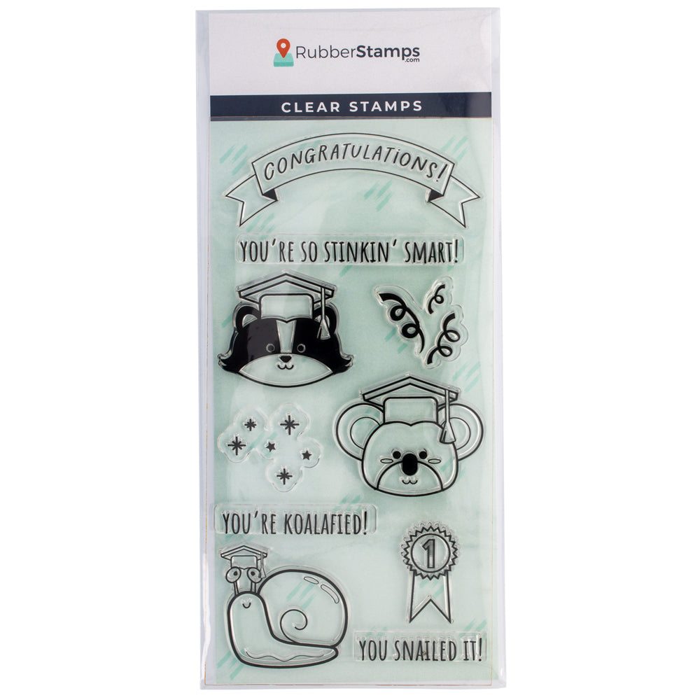 Stinkin' Smart Clear Stamp Set - RubberStamps.com