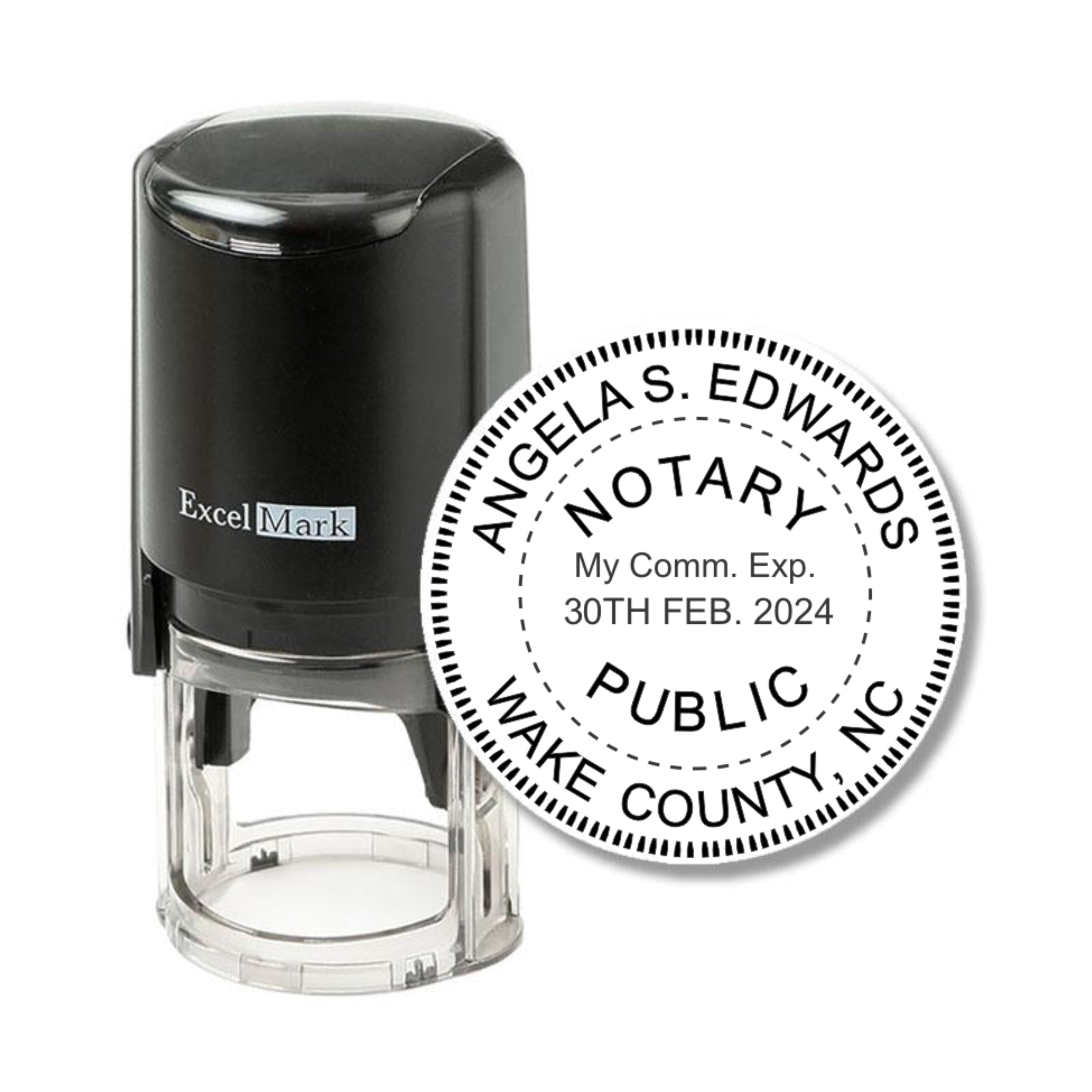 Round North Carolina Notary Stamp – RubberStamps.com