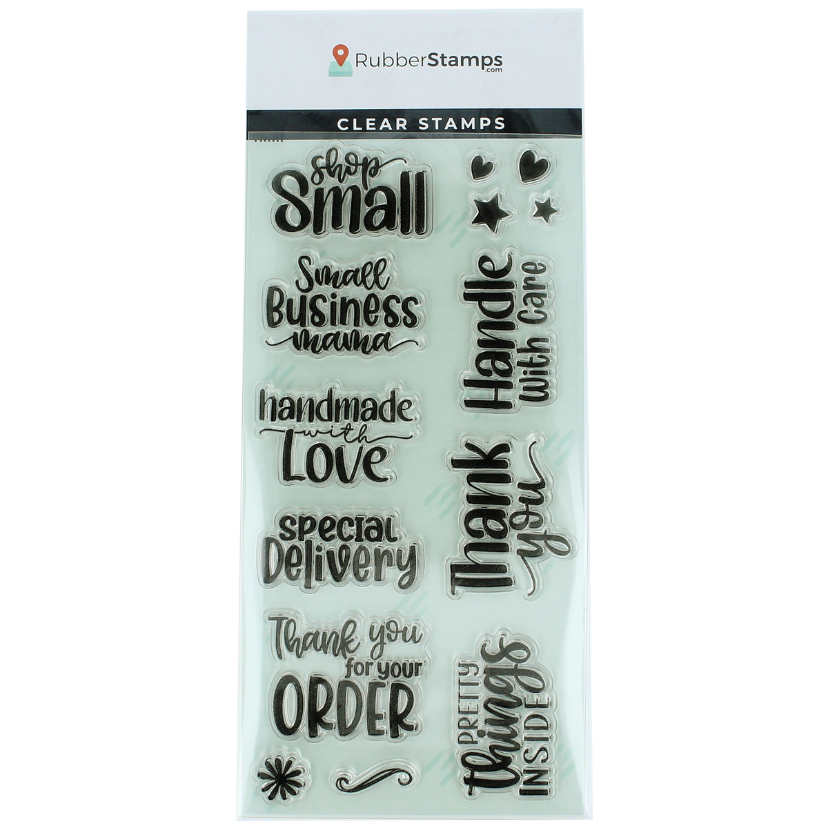 Small Business Mama Clear Stamp Set - RubberStamps.com