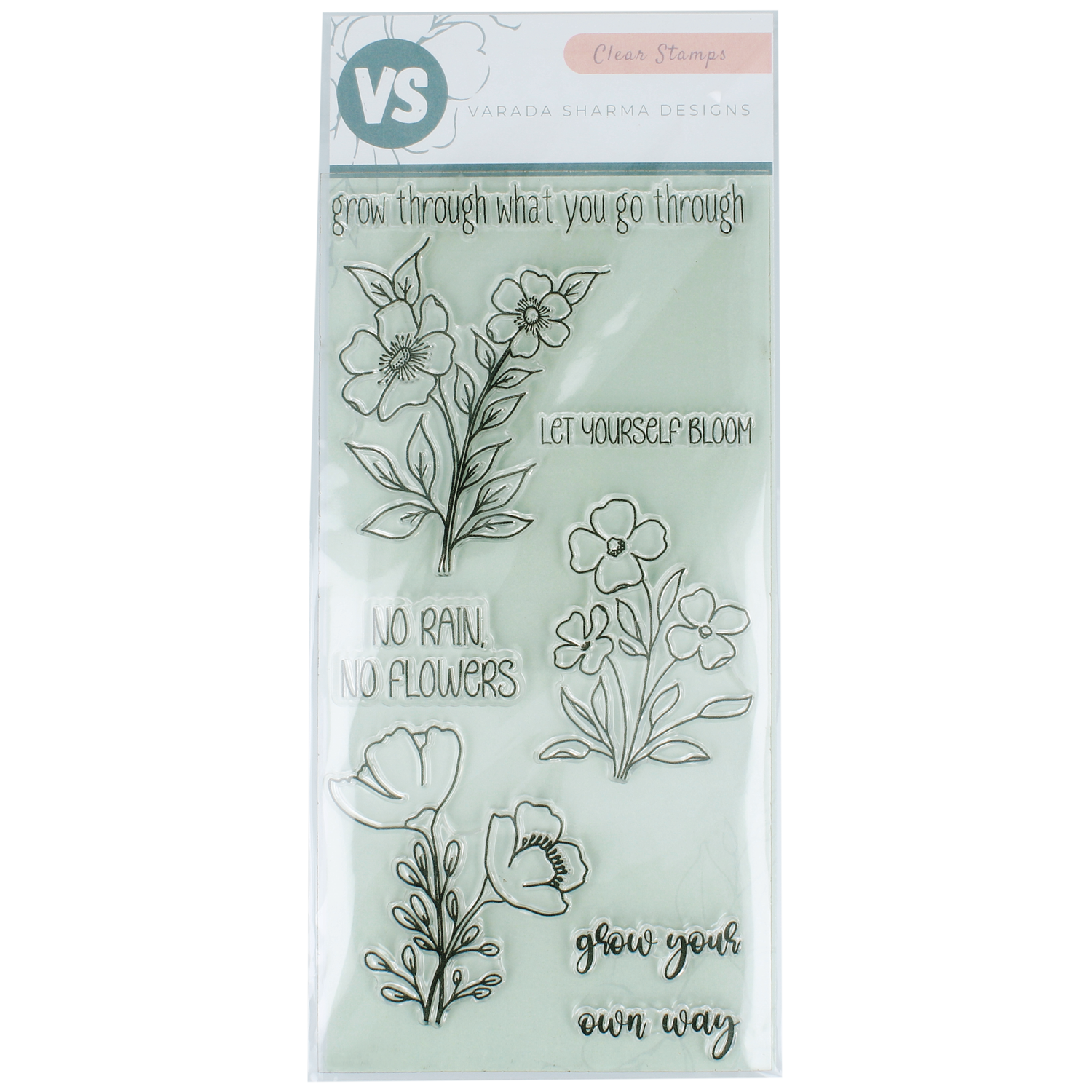 Wonderful Wildflowers Clear Stamp Set - RubberStamps.com