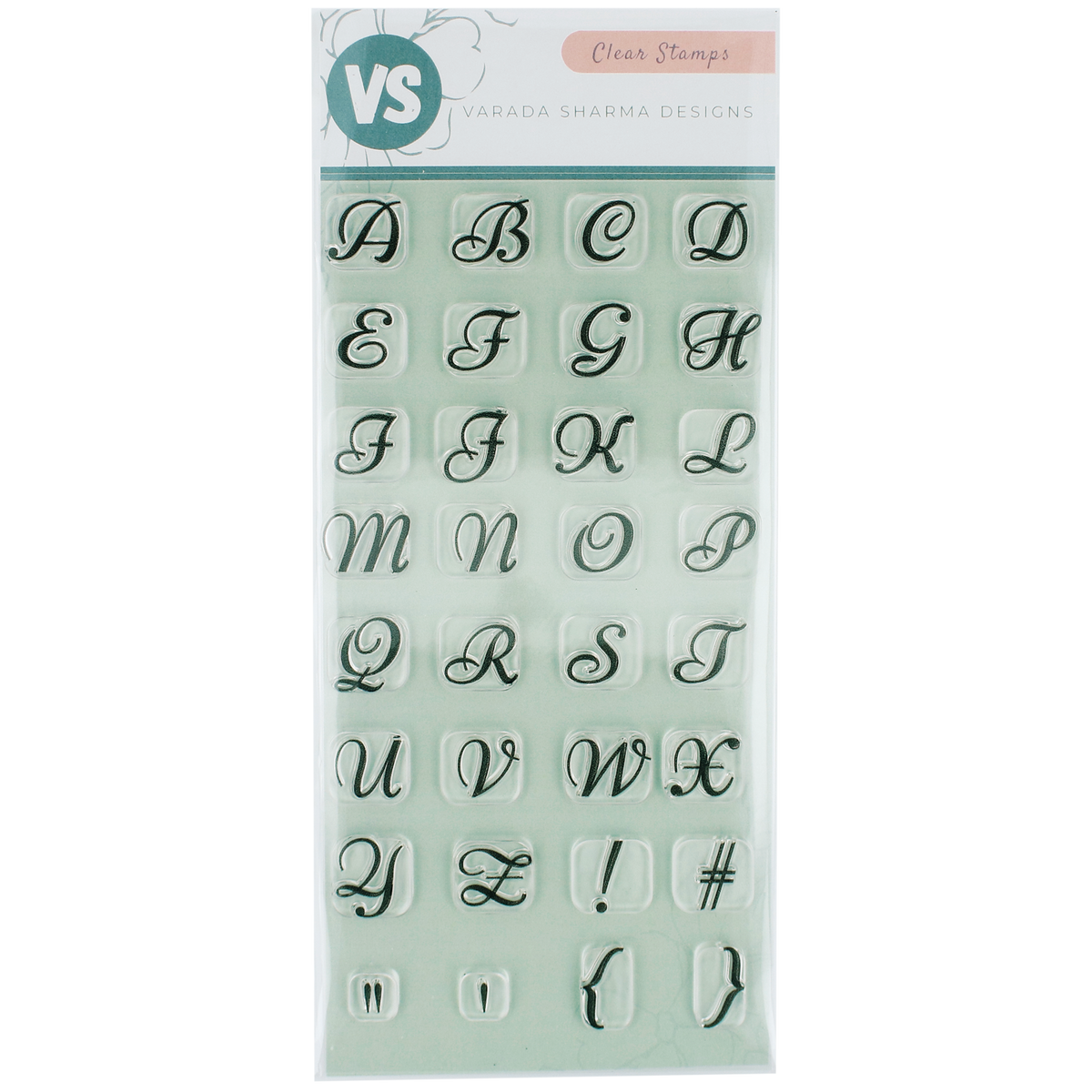 Niconne Alphabet Upper by Varada Sharma Designs - RubberStamps.com
