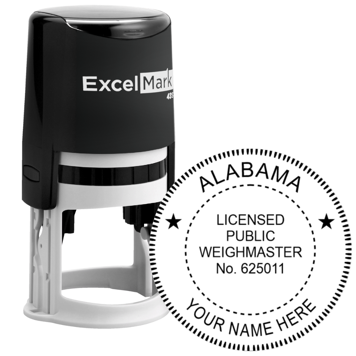 Alabama Weighmaster D Seal Stamp – RubberStamps.com