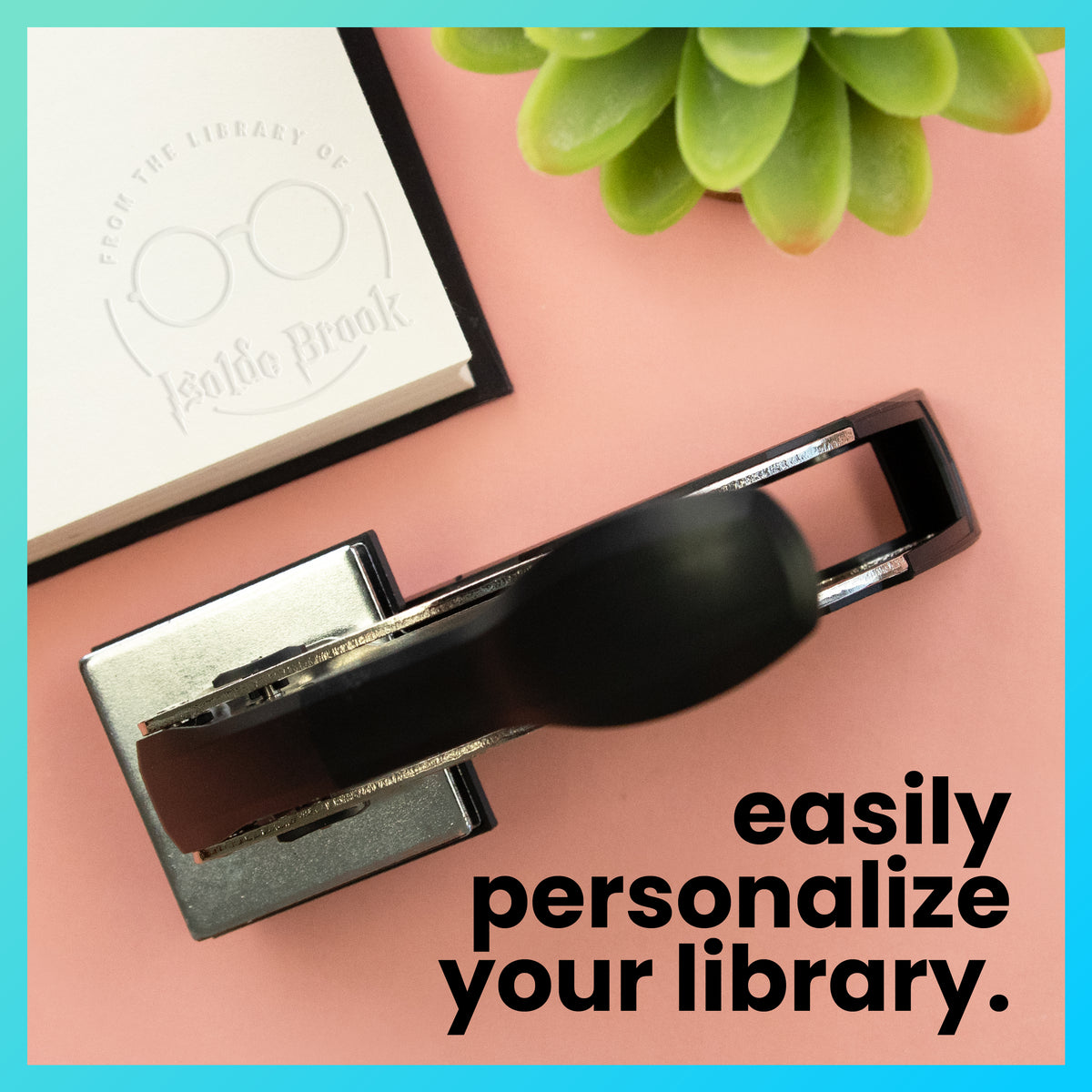 Wizard Glasses Book Embosser – RubberStamps.com