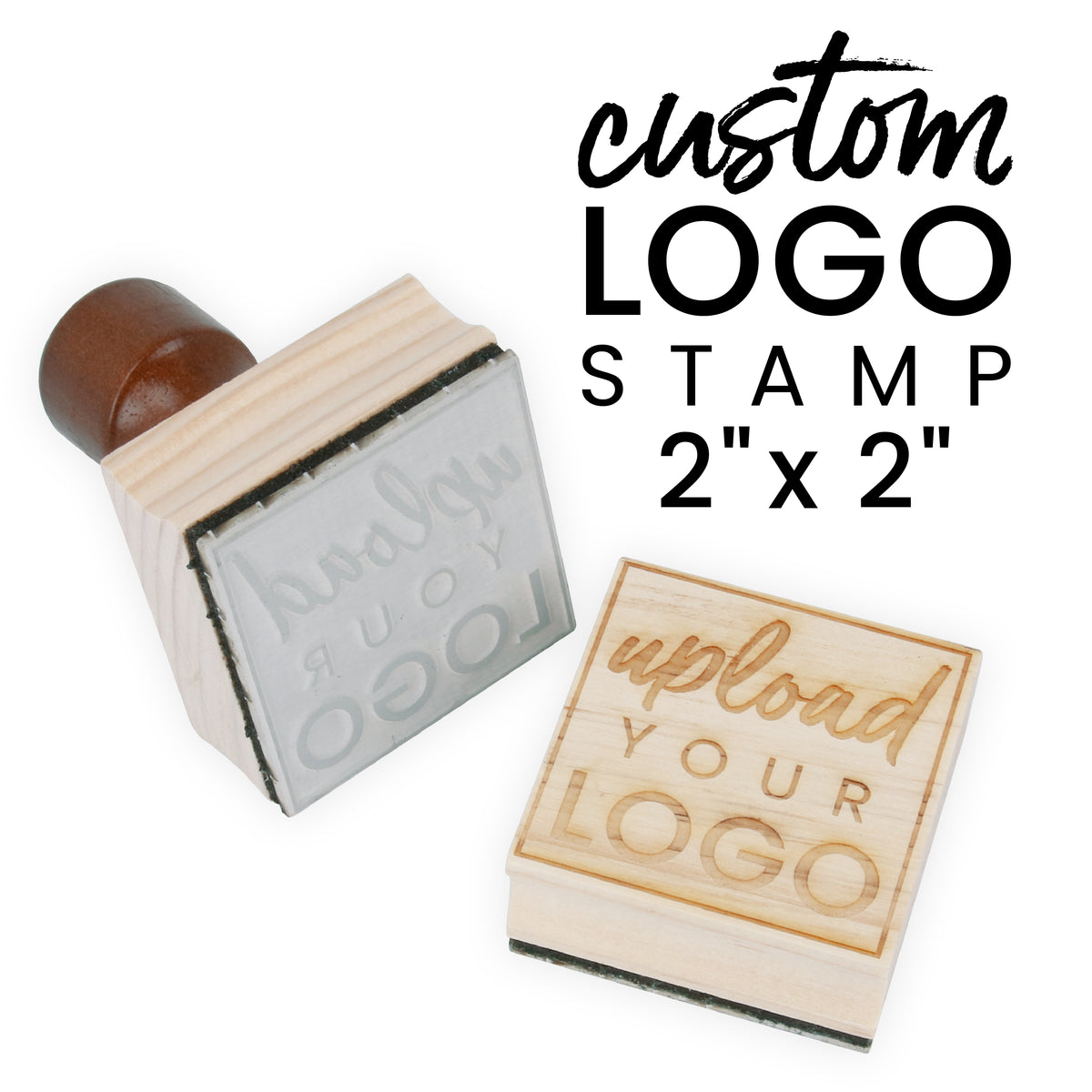 Square Wood Logo Stamp – RubberStamps.com