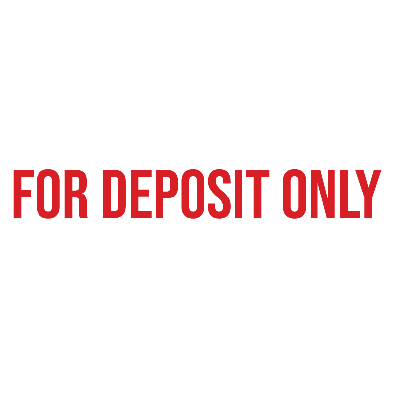 FOR DEPOSIT ONLY Stamp – RubberStamps.com