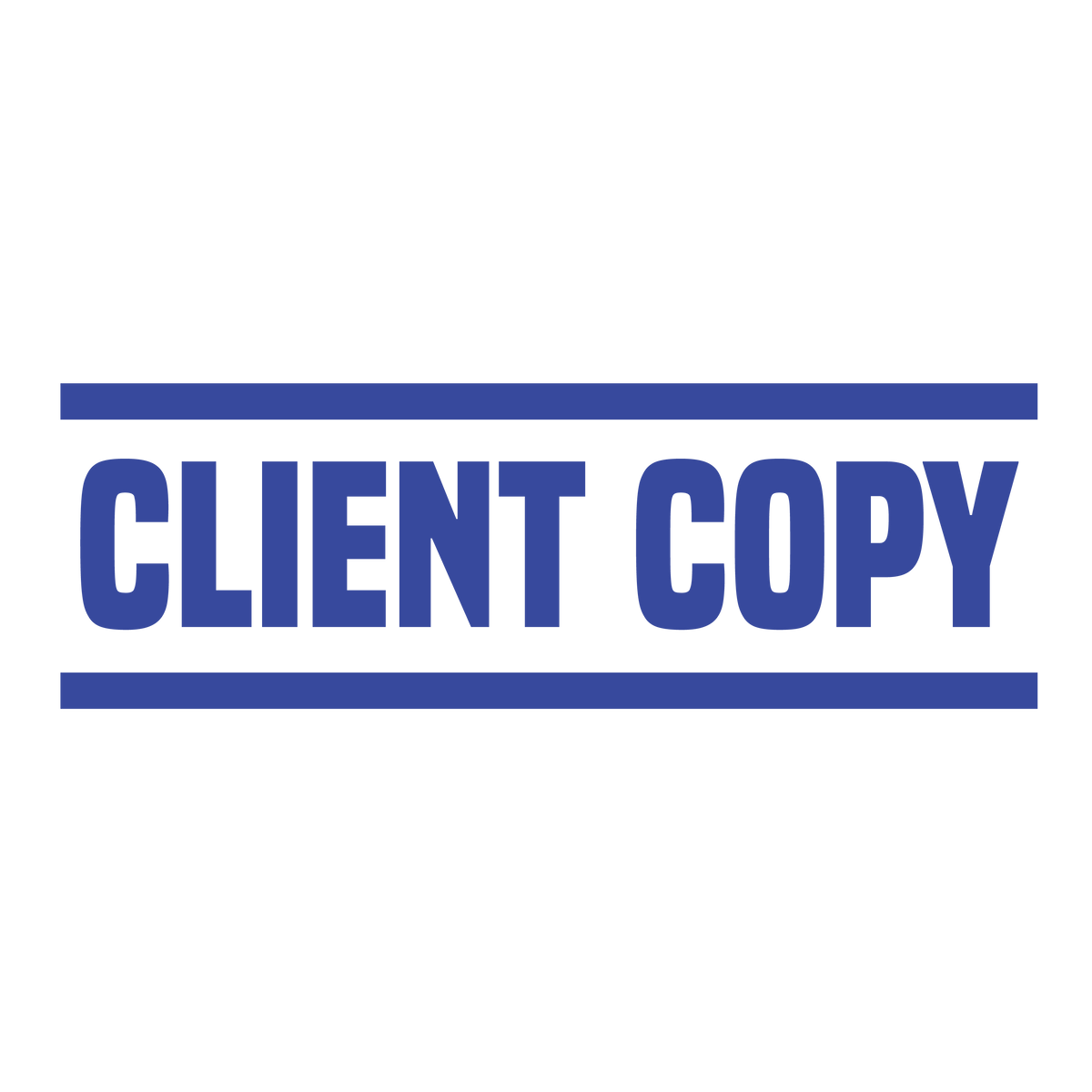 Double Line Client Copy Stamp – RubberStamps.com