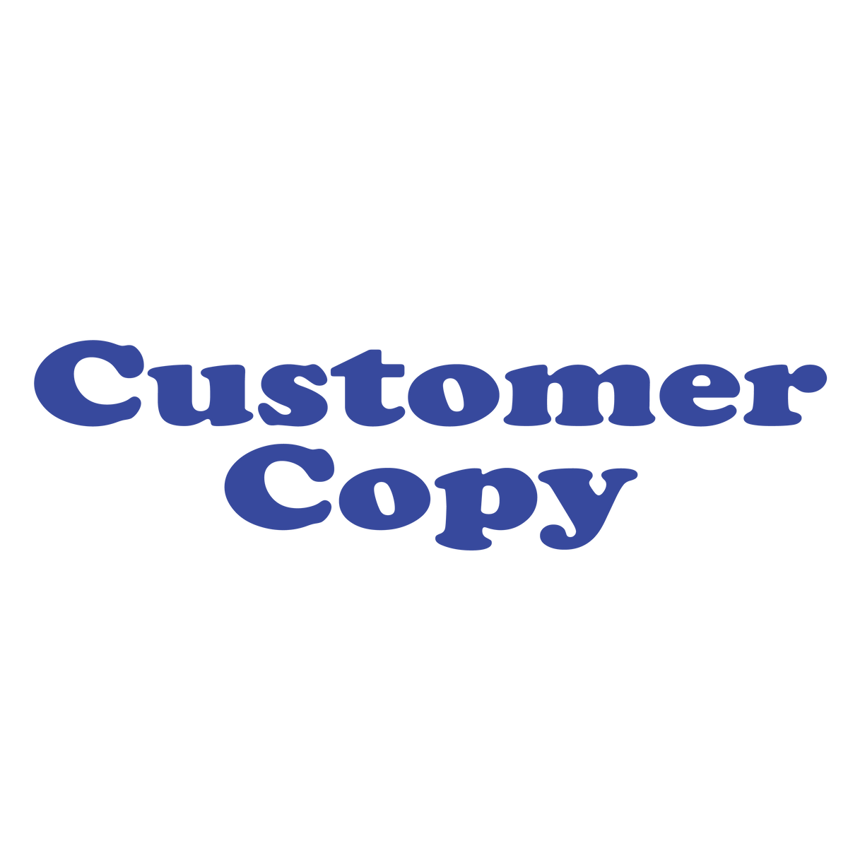Serif Customer Copy Stamp – RubberStamps.com