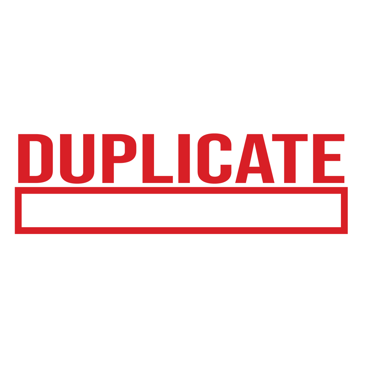 Box Duplicate Stamp – RubberStamps.com