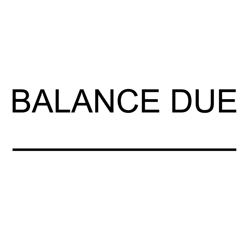 Line Balance Due Stamp – RubberStamps.com