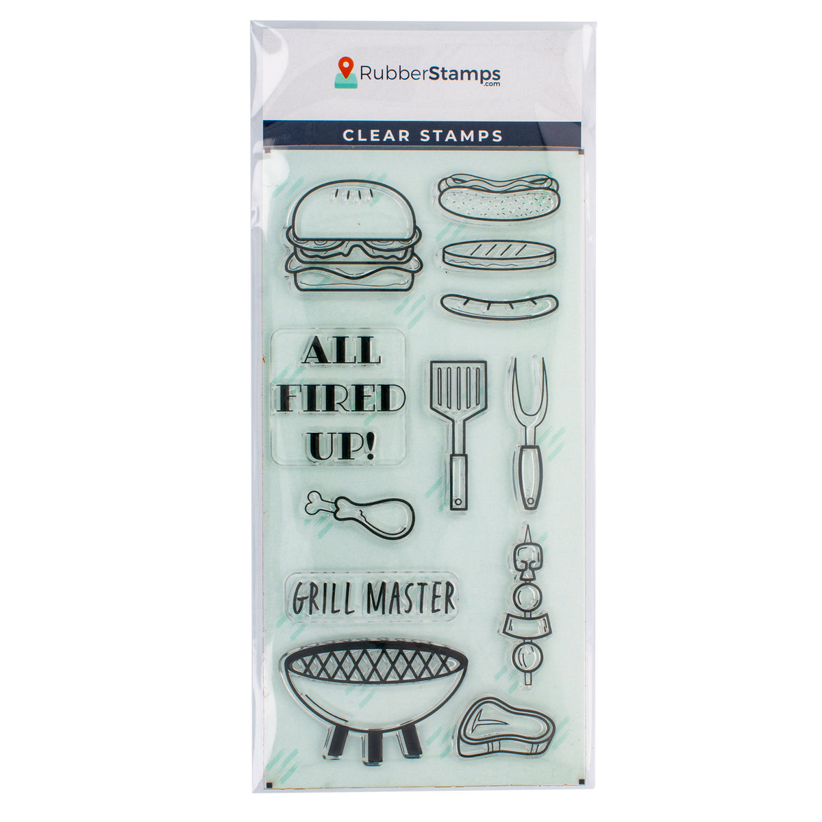 All Fired Up Clear Stamp Set - RubberStamps.com