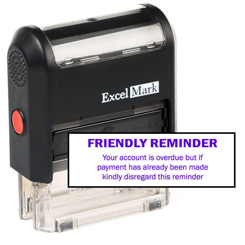 Friendly Reminder Overdue Stamp – RubberStamps.com
