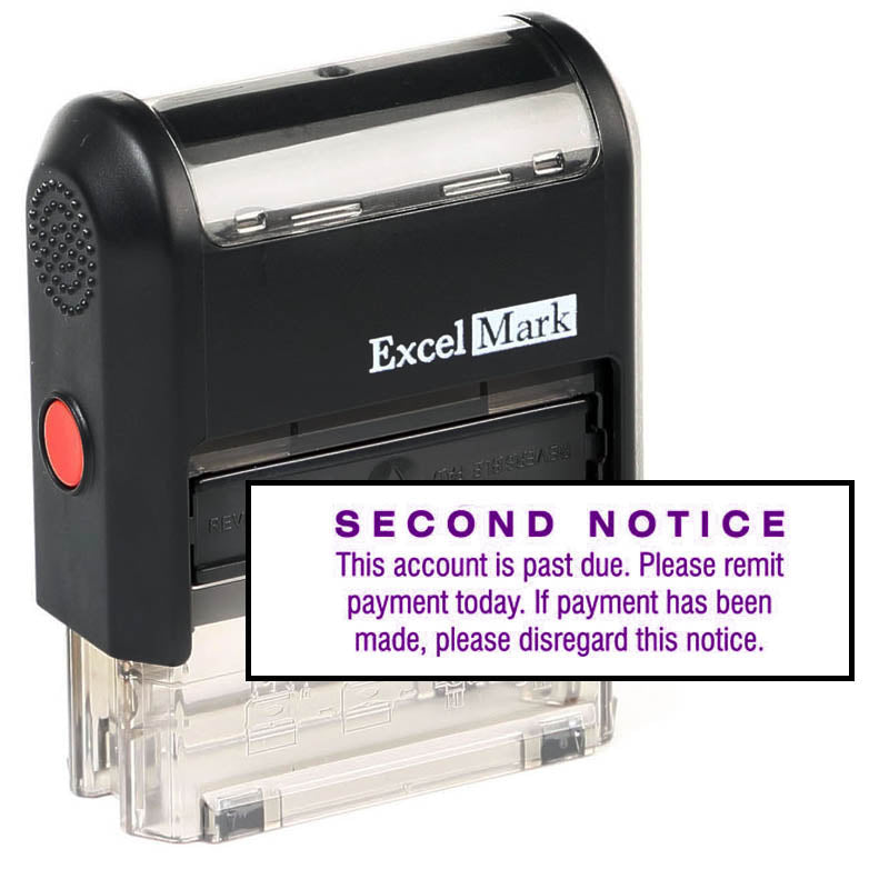 Second Notice Past Due Stamp – RubberStamps.com
