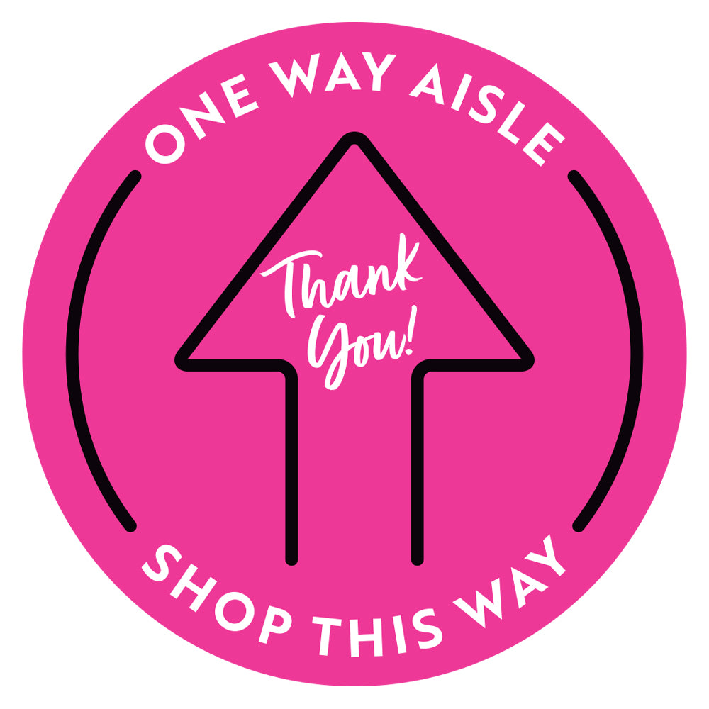 One Way Aisle Arrow Floor Decal – RubberStamps.com