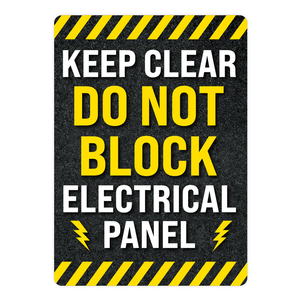 Keep Clear Do Not Block Electrical Panel Warehouse Safety Sign ...