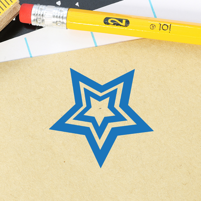 Tilted Star Stamp – RubberStamps.com