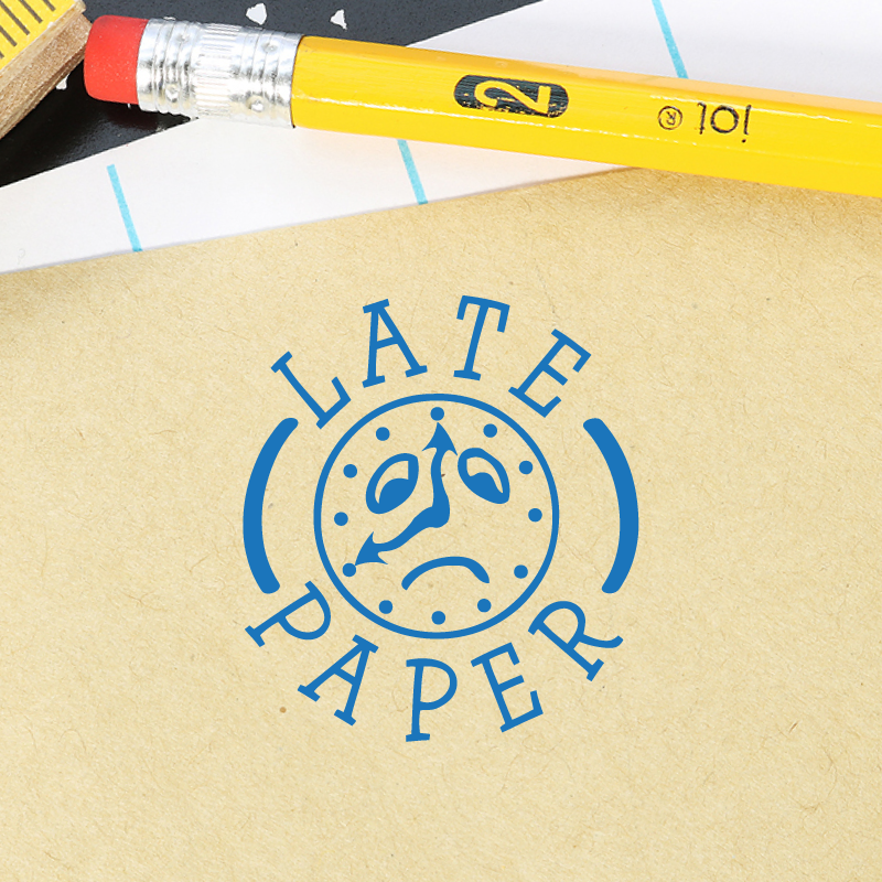 Late Paper Stamp – RubberStamps.com